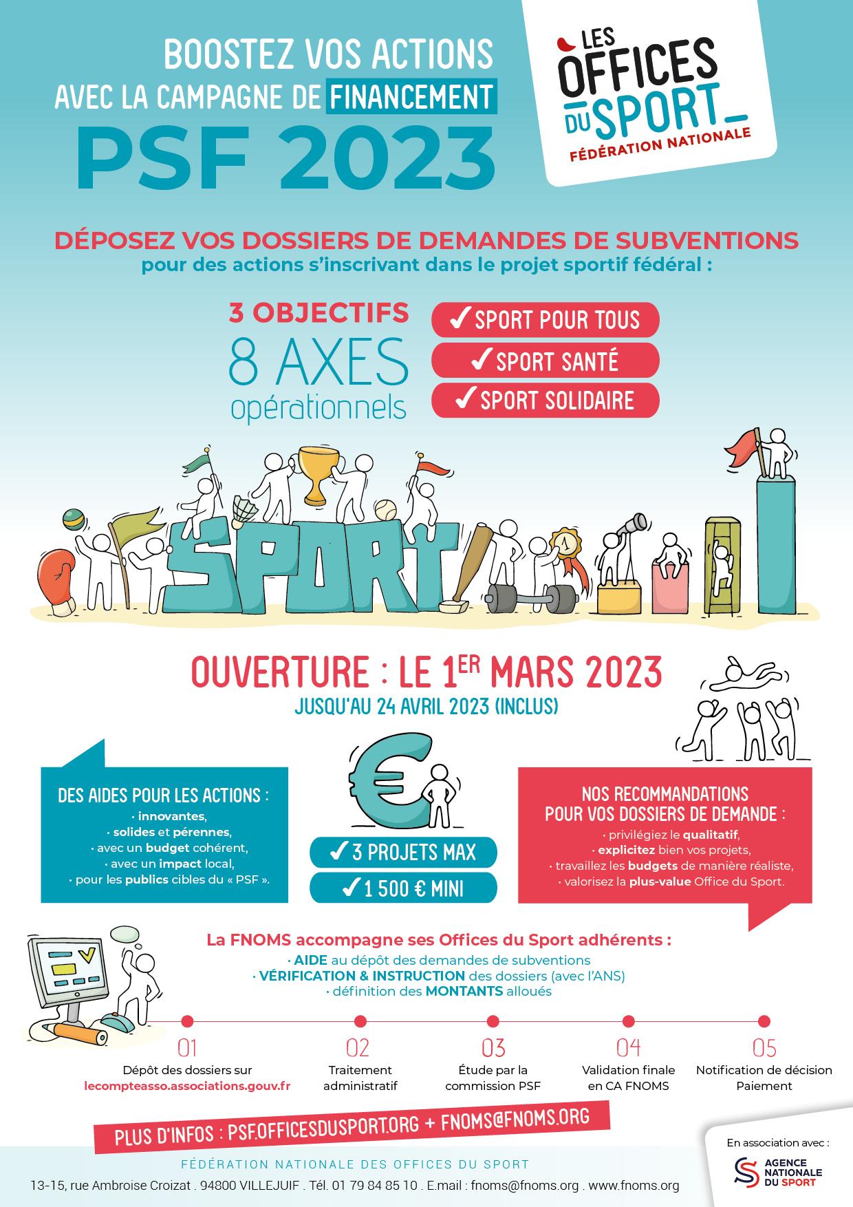 Lancement de la campagne PSF « Office du Sport » 2023 – FNOMS